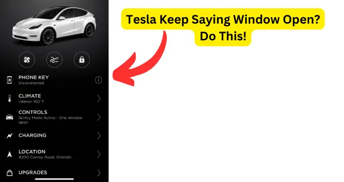 Tesla Keep Saying Window Open? Do This!