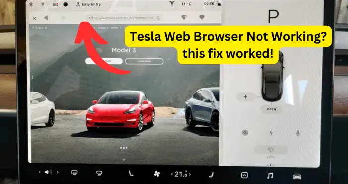 Tesla Web Browser Not Working? this fix worked!